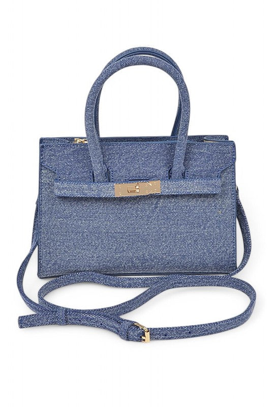 Petite-Fit Denim Swing Bag | Effortless Chic | Easy-Access Interior, S ...